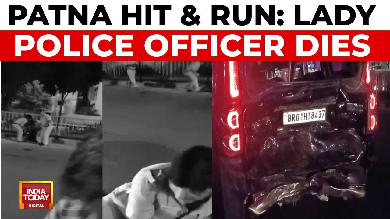 Stunning hit-and-run incident in Patna: A vehicle crashes into police ...